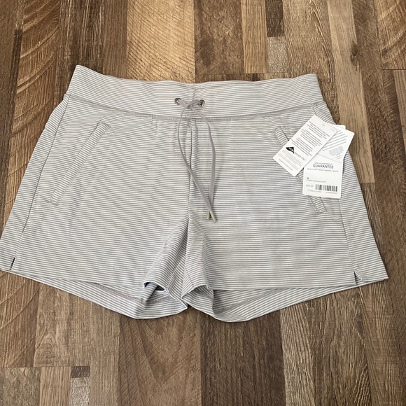 Athleta | Shorts | Athleta Stripe Modern Metro Shortie Shorts | Poshmark